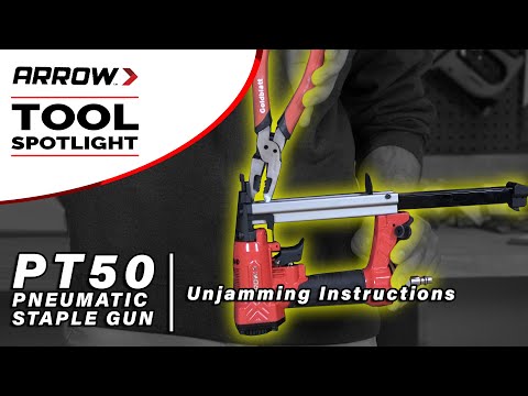 How To Clear A Jam From Arrow's PT50 Pneumatic Staple Gun