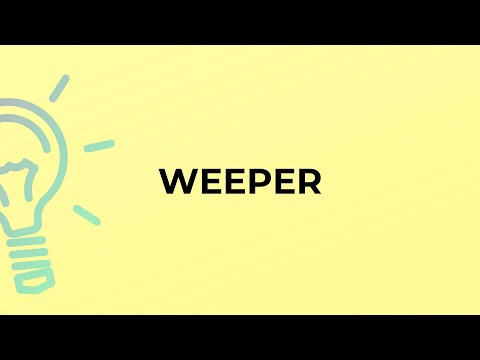 What is the meaning of the word WEEPER?