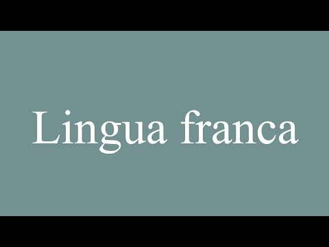 How to Pronounce ''Lingua franca'' Correctly in French