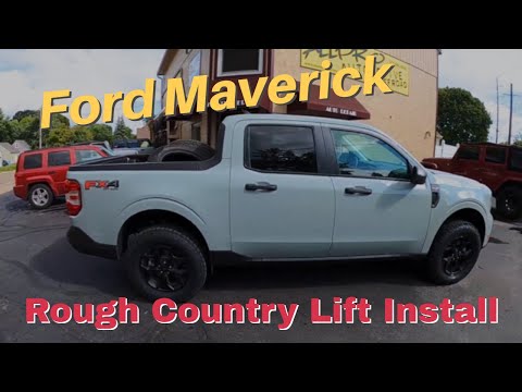 NEW Ford Maverick - Rough Country 2" Lift Kit & Tires Install #fordmaverick