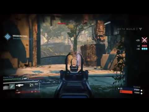 Destiny Beta - 7800 point + crucible game on venus with hunter class (whole match)