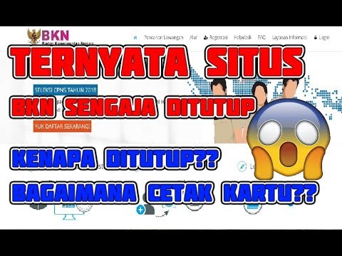 Kenapa..? Login ke sscn bkn go id Memang Sengaja Dinonaktifkan