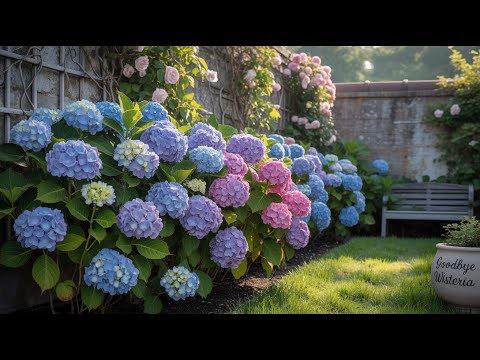 Transforming My Garden: Goodbye Wisteria, Hello Hydrangeas & Full Sun Blooms!