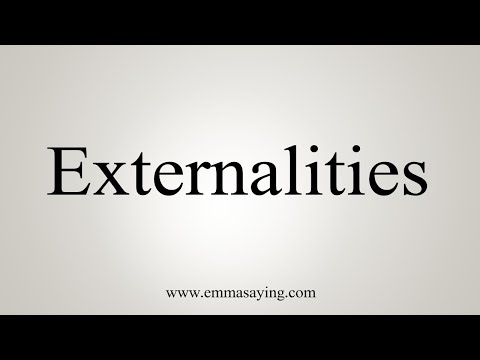 How To Say Externalities