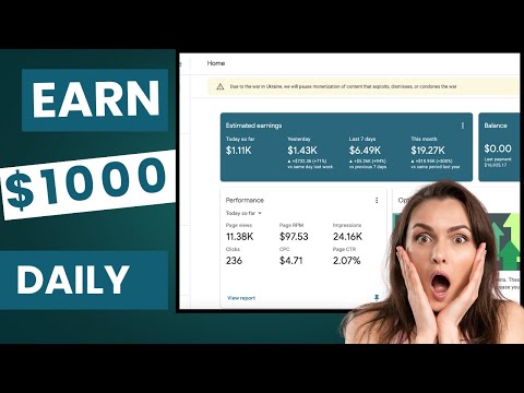How to MAKE MONEY with Google AdSense (Earn $1000 Daily in 2025)