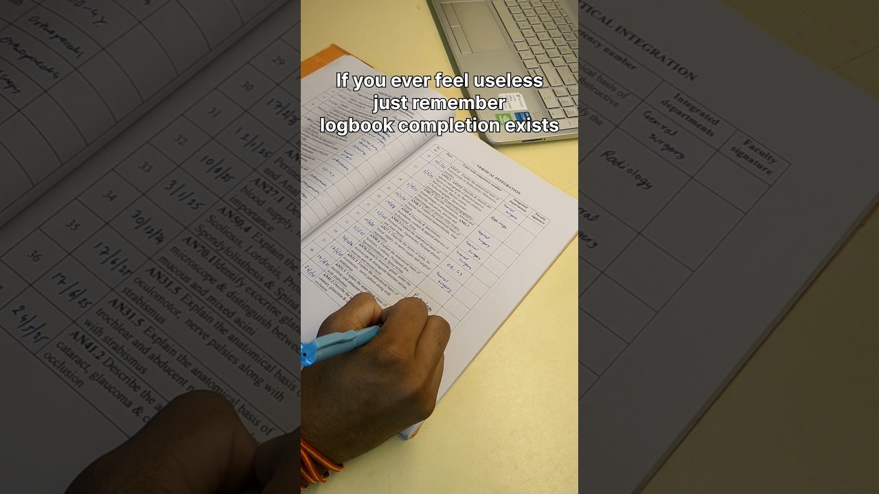 Never understood the point of logbook completion #mbbs #logbook #medschool #trending #neet