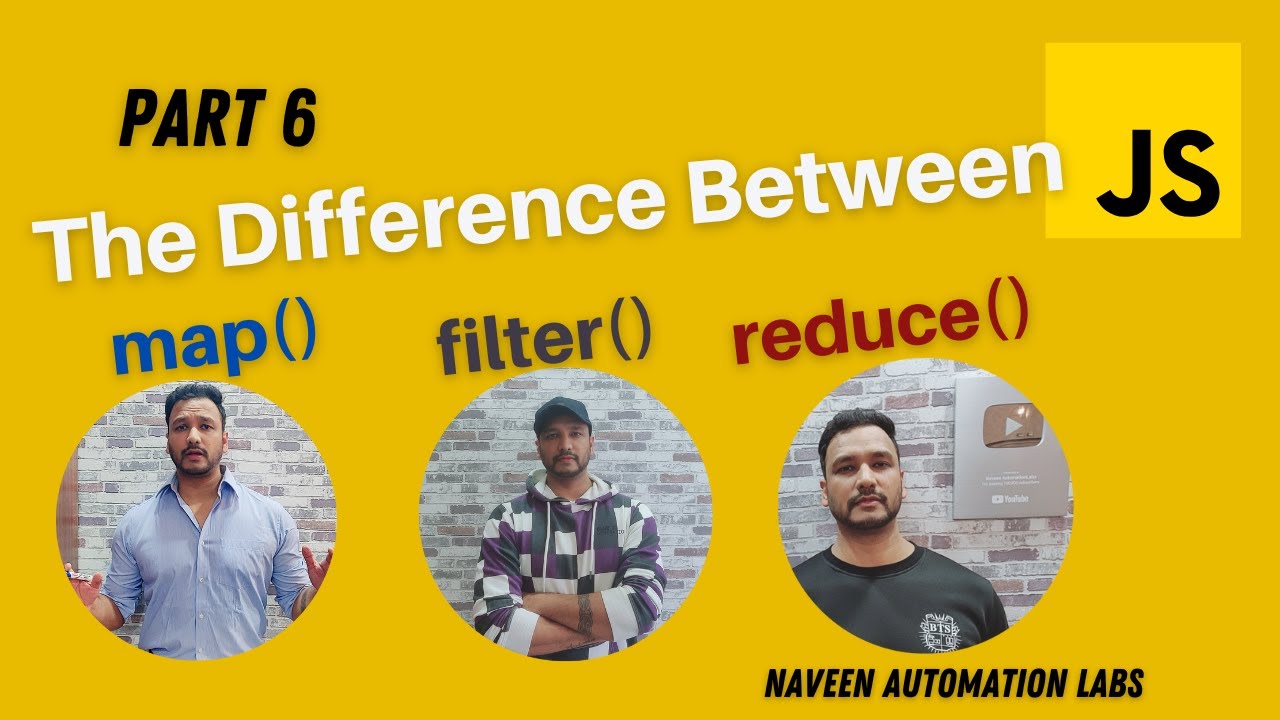 #6 - Difference between map(), filter() and reduce() in Javascript