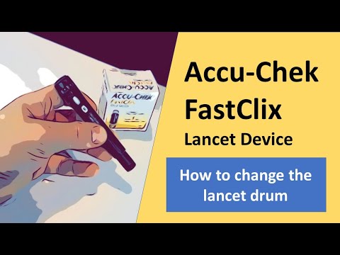 Accu Chek FastClix Lancing Device How to change the lancets drum