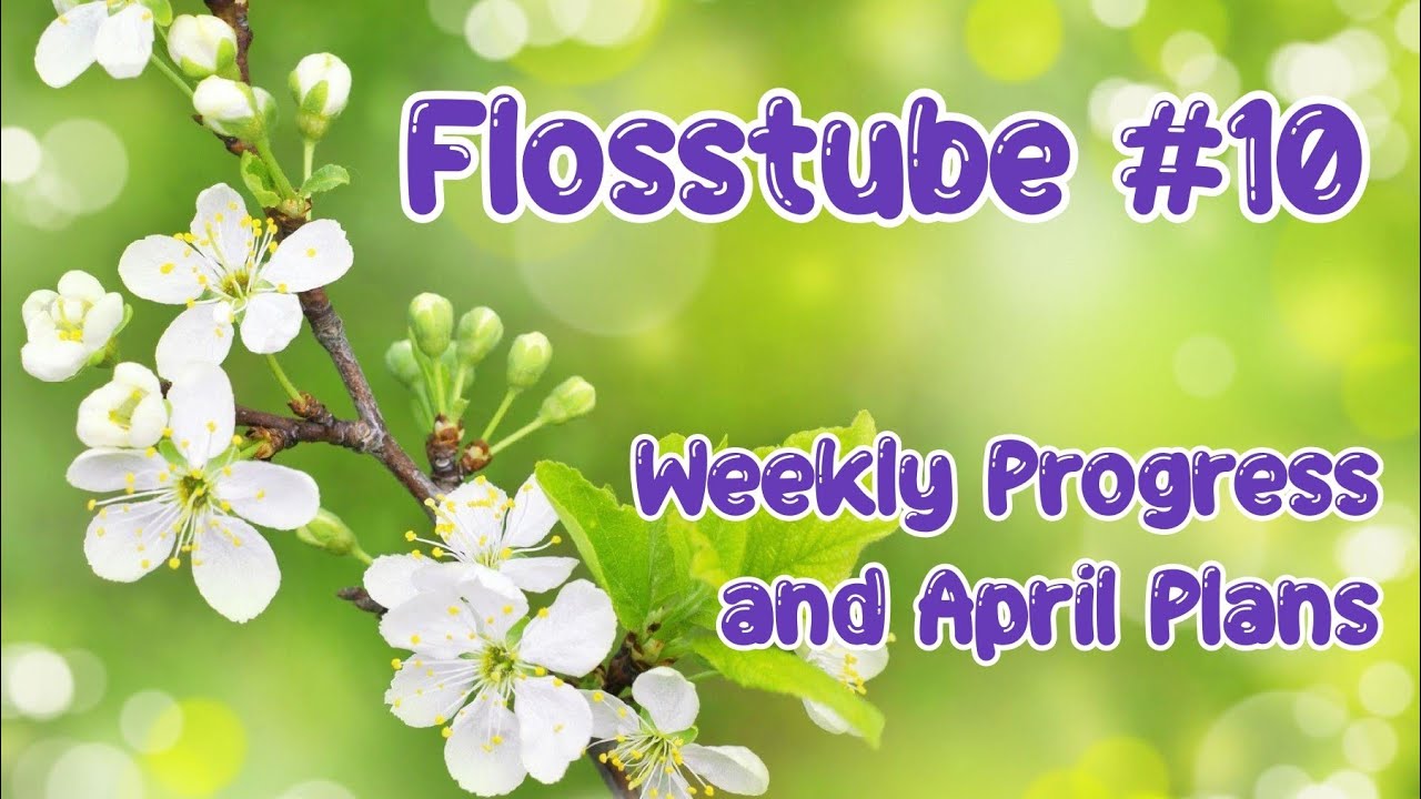 Flosstube #10 Weekly Progress and April Plans