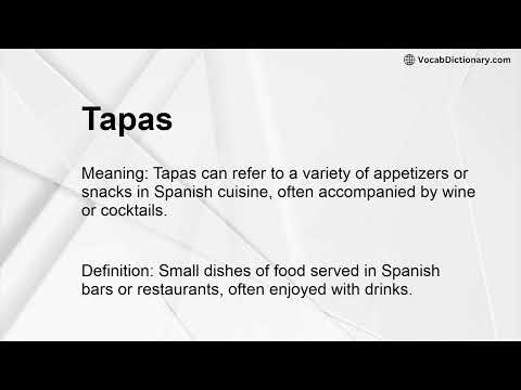 Tapas Meaning