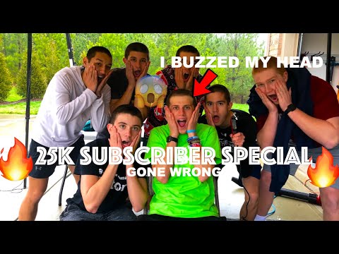 I BUZZED My Head for 25K SUBSCRIBER SPEClAL (GONE WRONG)