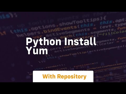 python install yum