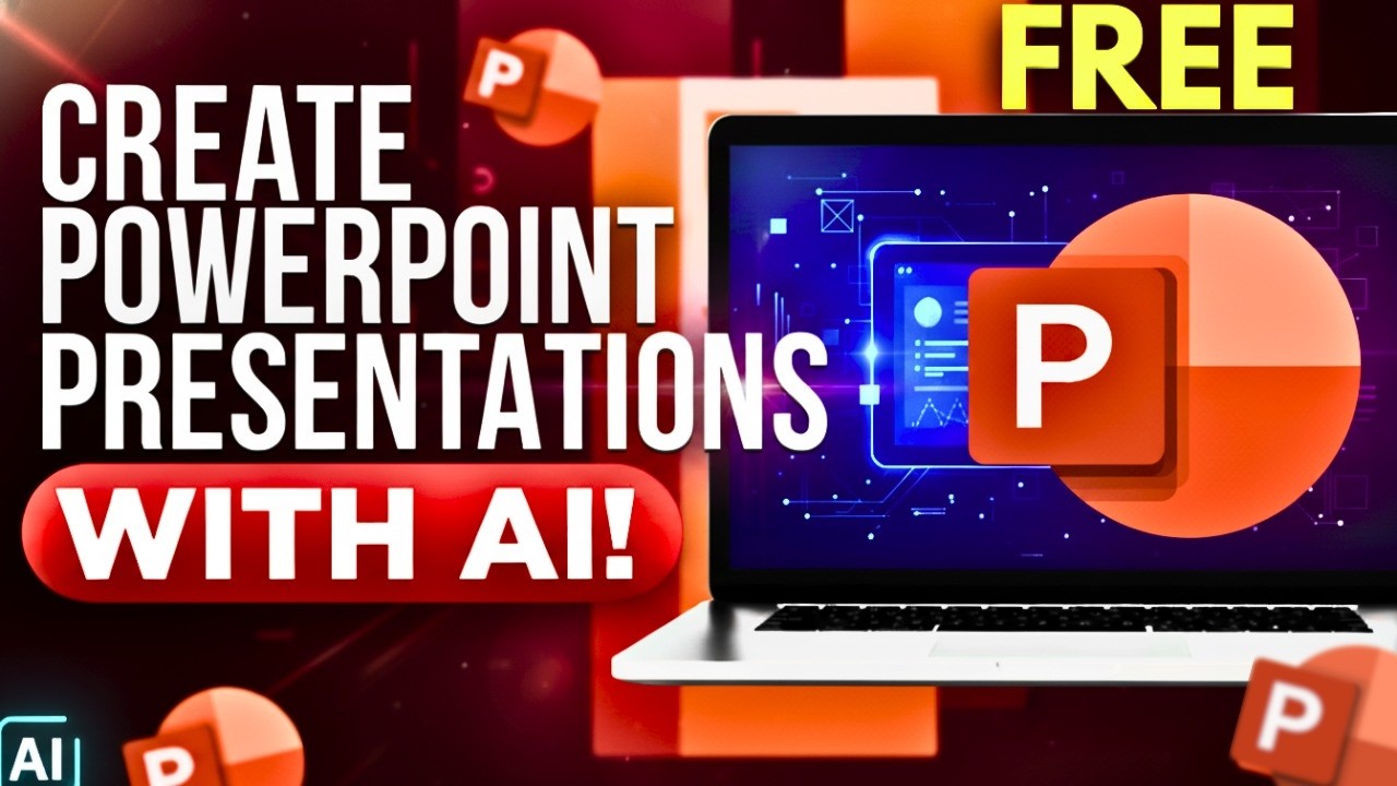 How To Create a POWERPOINT Presentation With Ai for FREE