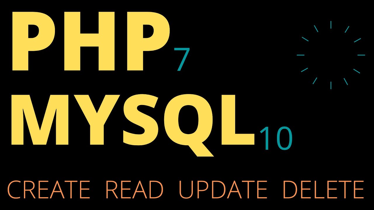 PHP and MYSQL - Get started tutorial CRUD (Create, Read, Update, Delete)