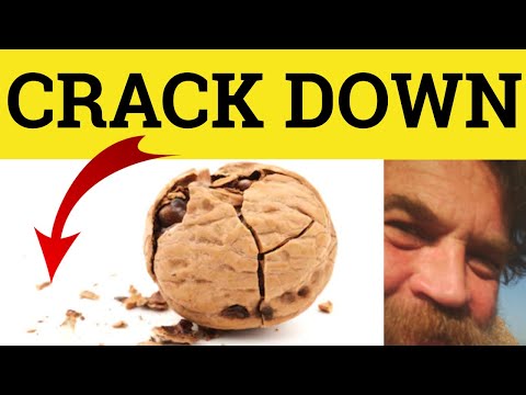 Crack Down Meaning - Crack Down -Examples - Phrasal Verbs - Crack Down Defined - Crack Down On