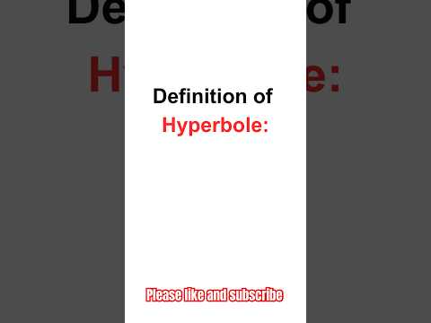 Definition of Hyperbole | Meaning synonym and example | quick dictionary #english #dictionary #facts