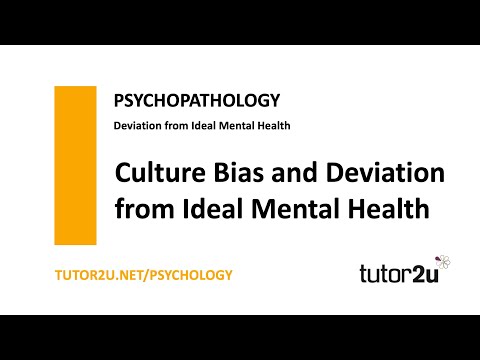 Psychopathology - Deviation from Ideal Mental Health - Culture Bias | AQA A Level Psychology