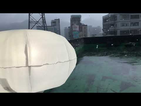IP55 Waterproof LED balloon light tower for outdoor raining test