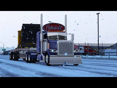 SNOW STORM IN COLORADO ❄️ Cummins N14 Straight | 4k | American Truck Simulator | Realistic Driving