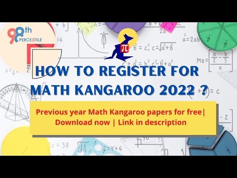 How to register for Math Kangaroo 2022|Link for previous Math kangaroo Q/A papers in description.