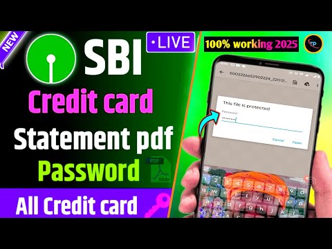 Sbi Credit Card Statement Pdf Password | How To Open Sbi Credit Card Statement Pdf Password