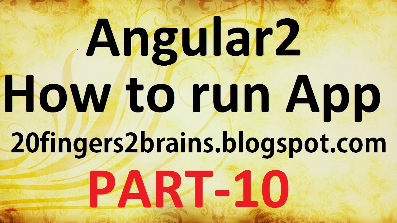 Angular 2 - How to run application using NPM