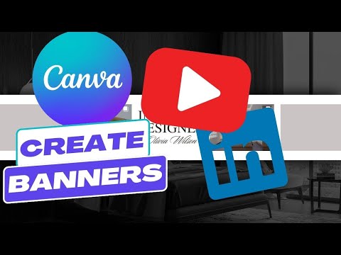How to make a YouTube & LinkedIn professional banner | 2024