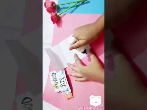 Make cute chocolate ๐ซ packet/shorts ๐ฅฐ/UNIVERSE OF CRAFT ๐/SHORTS/#viral #craft