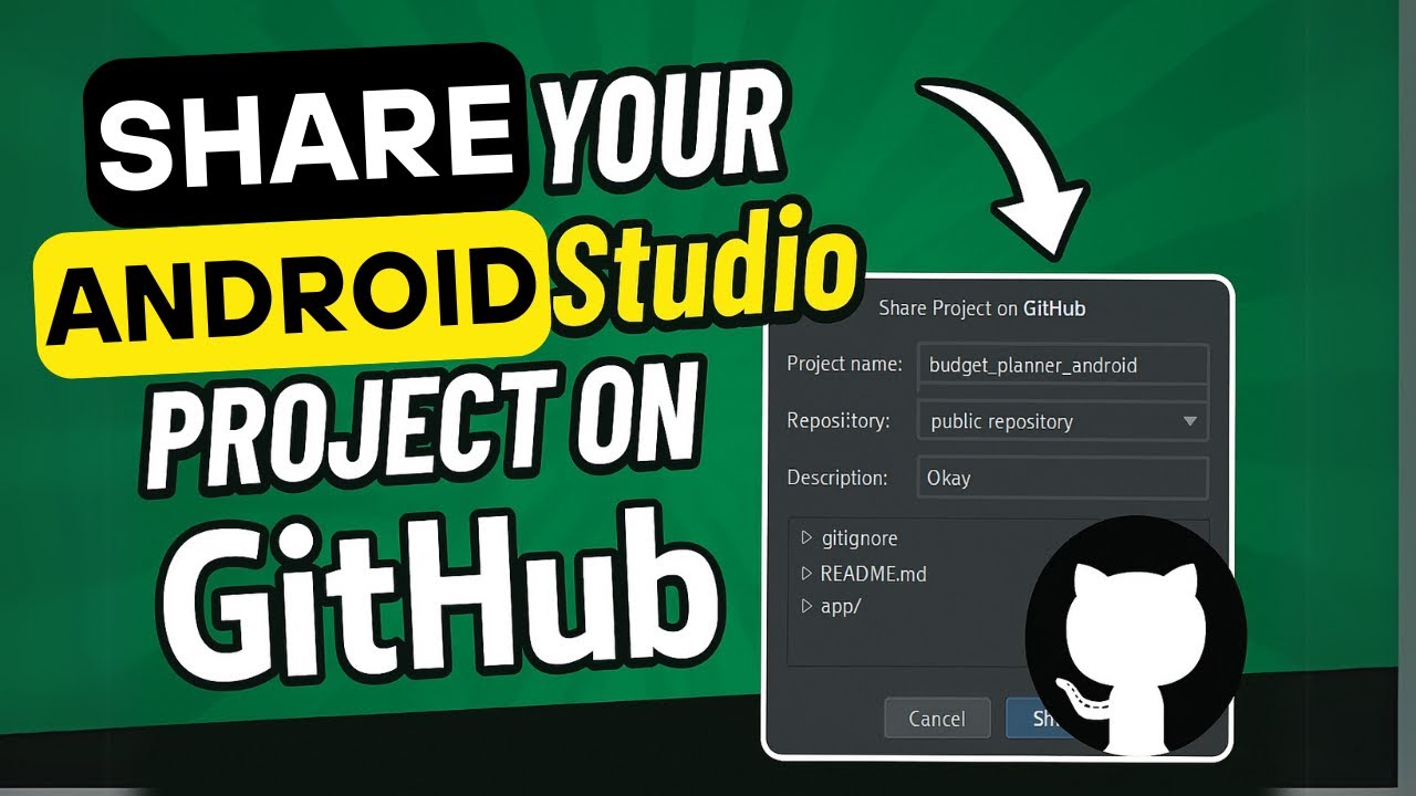 How to Share Your Android Studio Project on GitHub the Right Way! (Step-by-Step Guide)