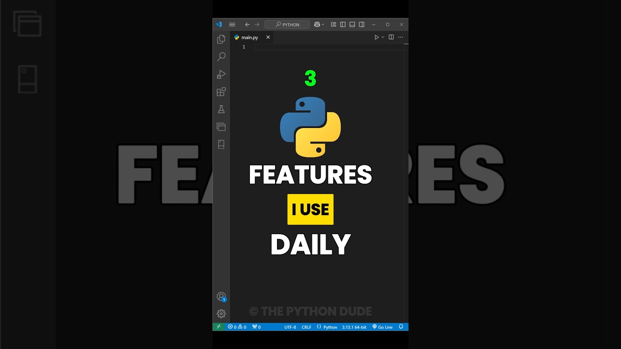 3 Python Features I use Daily  #python #coding #learnpython