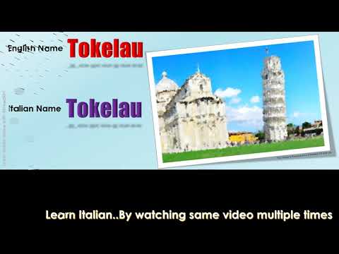 Tokelau~How to say Tokelau in Italian language?
