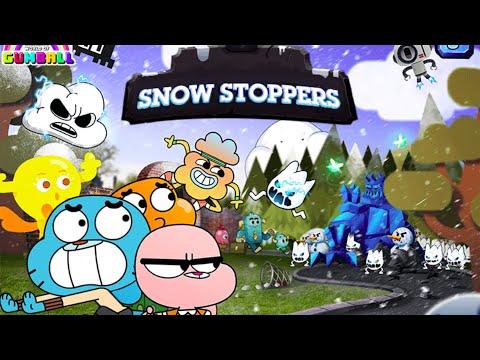 The Amazing World of Gumball: Snow Stoppers - Full Walkthrough (CN Games)