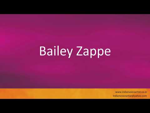 How to pronounce "Bailey Zappe".
