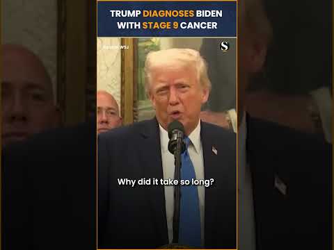 It's Over 9000!!! Trump Diagnoses Biden with STAGE 9 Cancer #shorts