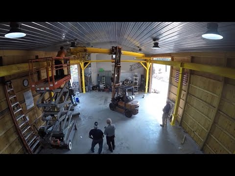 Bridge Crane Installation Video in 6.5 minutes!