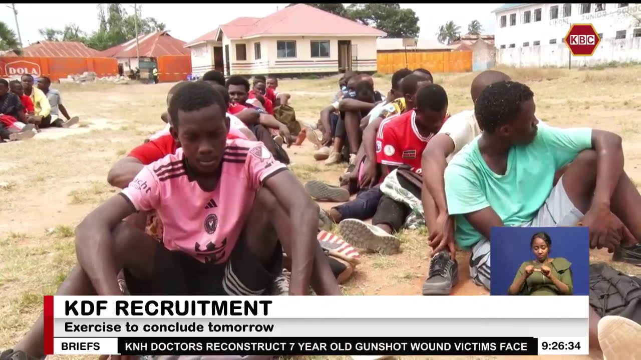 The KDF recruitment exercise to conclude tomorrow