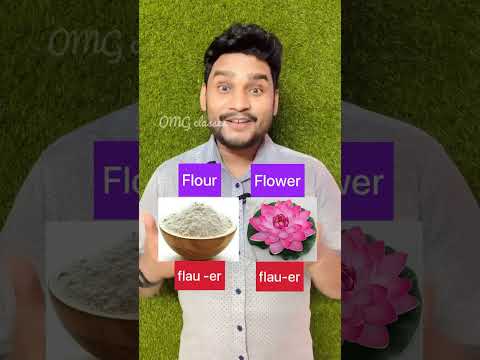 Flour & flower 🌸 pronunciation #pronunciation #vocabulary #english #grammar #spokenenglish