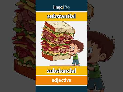 🇬🇧🇵🇹 substantial - substancial : learn English : vamos aprender inglês : vocabulary builder
