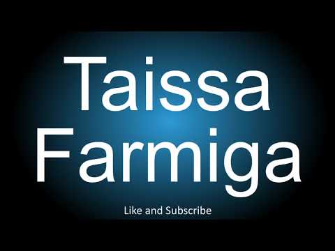 How to correctly pronounce in Ukrainian and English - Taissa Farmiga.