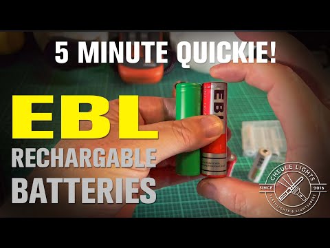 EBL Batteries (AA, 14500, 18650) Review - a 5 min Quickie!