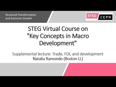 Supplemental lecture: Trade, FDI, and development