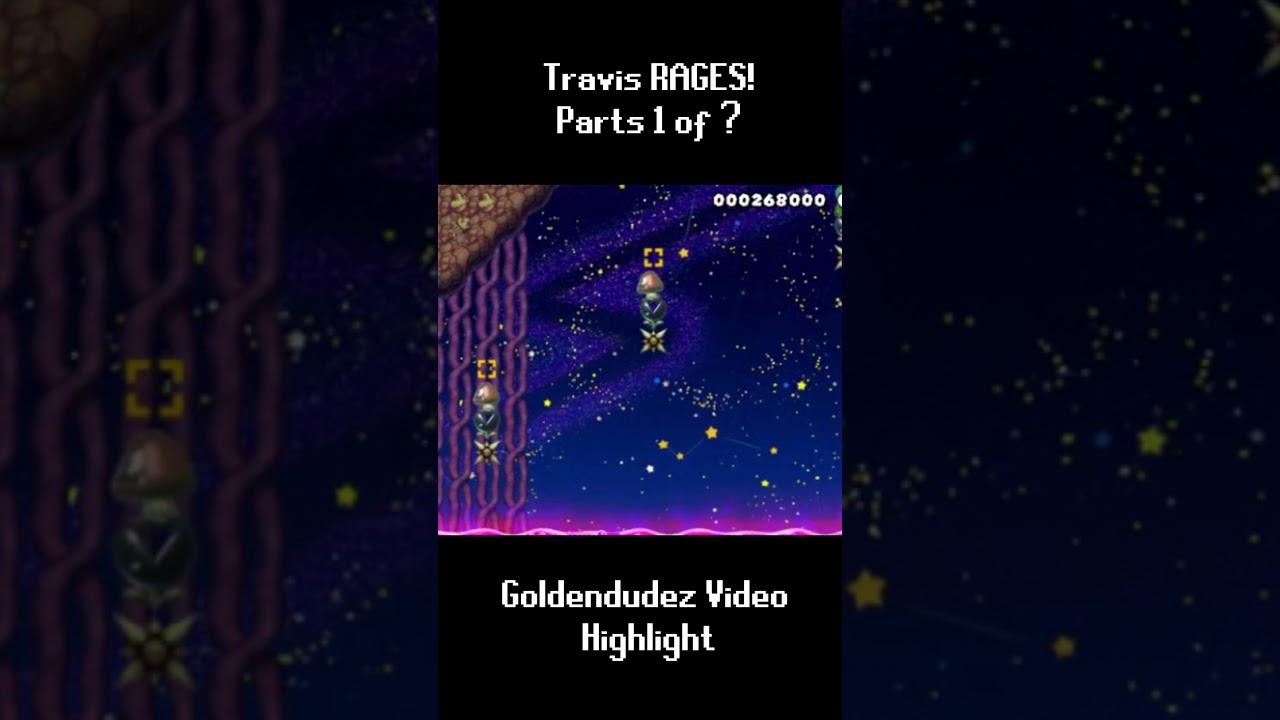 Yoshi Makes Travis RAGE!! - Super Mario Maker 2
