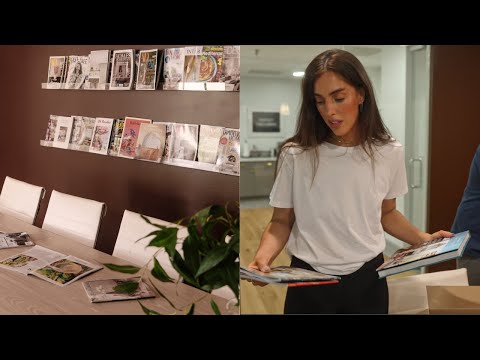 Office Glow Up: DIY Magazine Rack Wall