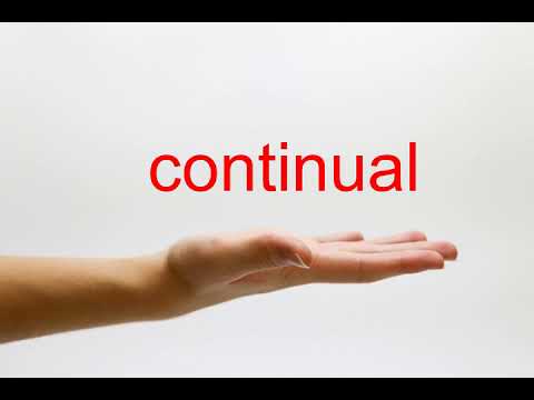 How to Pronounce continual - American English