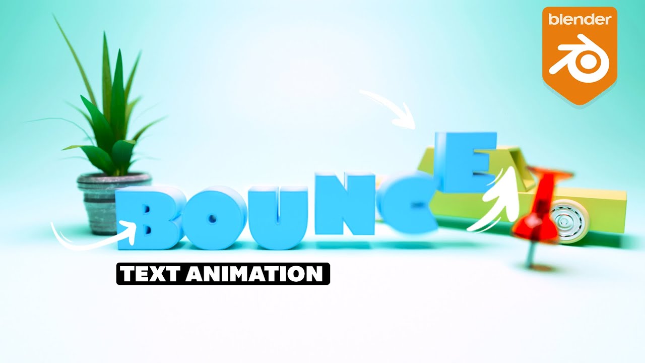 Bouncing Text Animation - Blender 3.0 Tutorial
