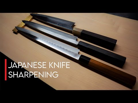 Sharpening custom Nenohi Honyaki yanagiba