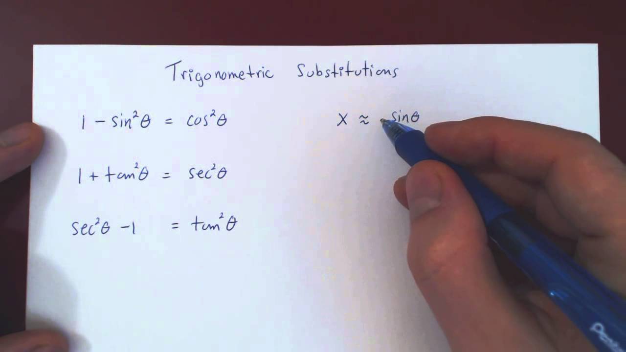 Trigonometric Substitutions - Introduction