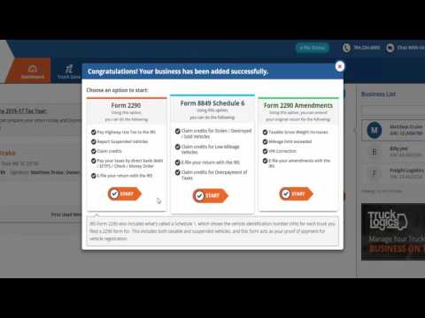Form 2290 E-filing Quick Tutorial - ExpressTruckTax