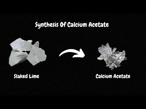 Synthesis Of Calcium Acetate [ Ca(C₂H₃O₂)₂ ] | Easy Method | Easy Chemistry Experiment
