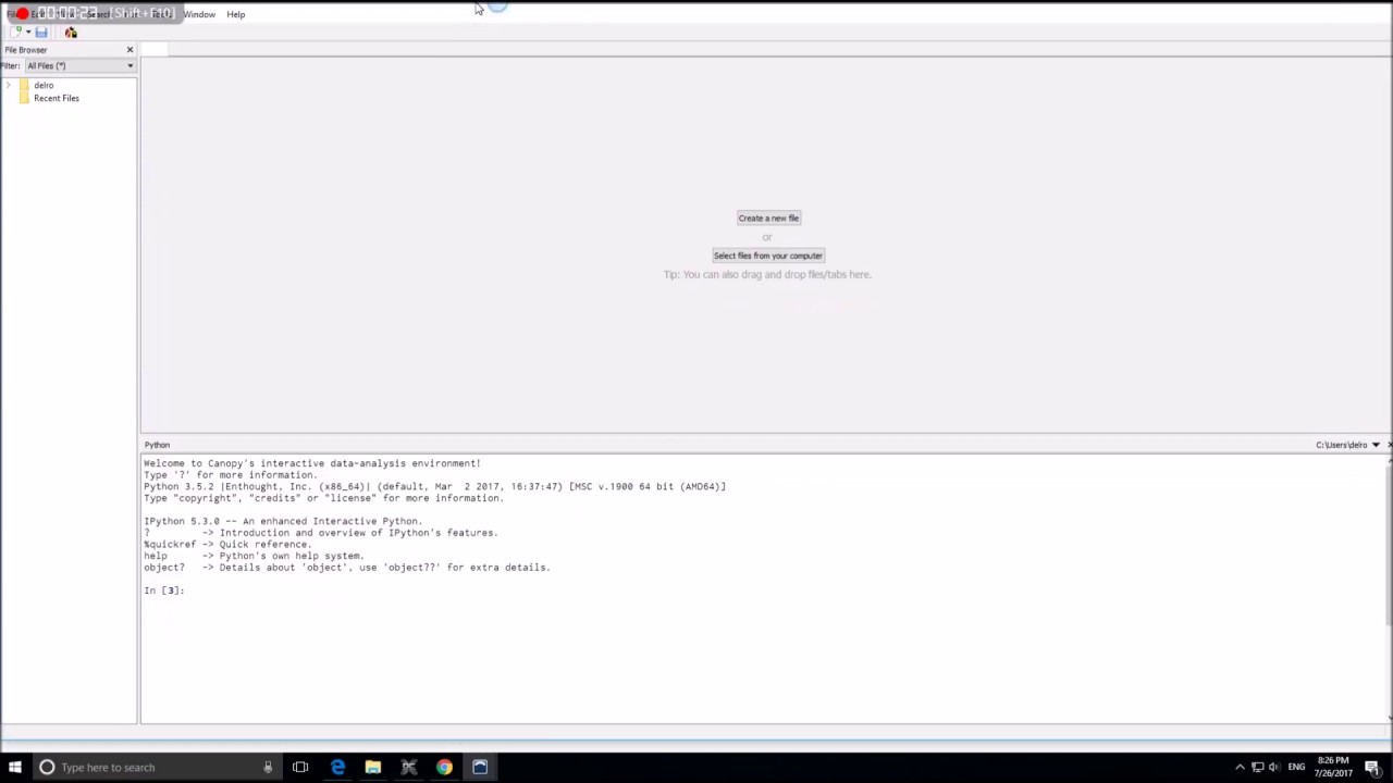 Installing Enthought's Canopy - Python 3.5